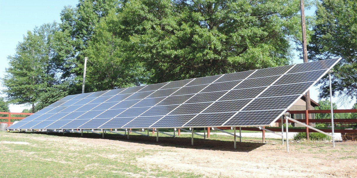 Residential Ground Mounted Solar Installation | Germantown, IL Residential Ground Mounted Solar Installation | Germantown, IL