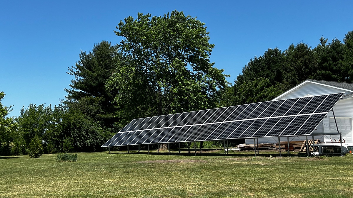Residential Ground Mounted Solar Installation | Champaign, IL Residential Ground Mounted Solar Installation | Champaign, IL