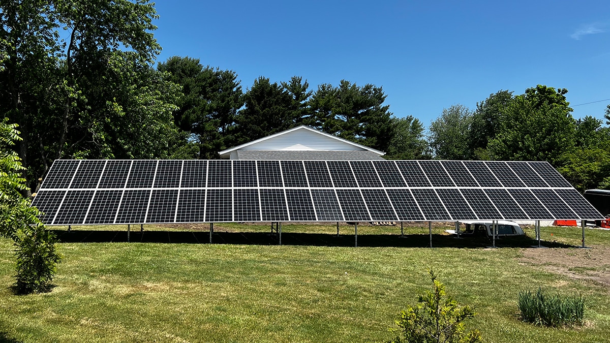 Residential Ground Mounted Solar Installation | Champaign, IL Residential Ground Mounted Solar Installation | Champaign, IL