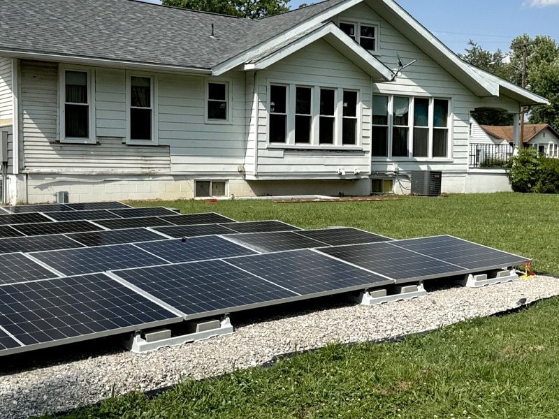 Residential Ground mounted solar panels | Tick Tock Energy