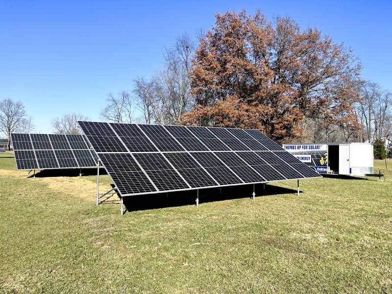 Residential Ground mounted solar panels | Tick Tock Energy
